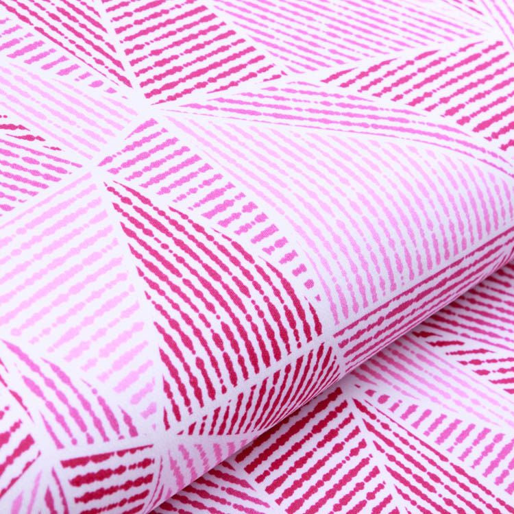 Jersey Sawfing Julius - gemusterte Dreiecke - weiß/pink